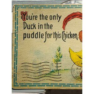 Other | Vintage 1915 Postcard Youre The Only Duck In The Puddle For ...